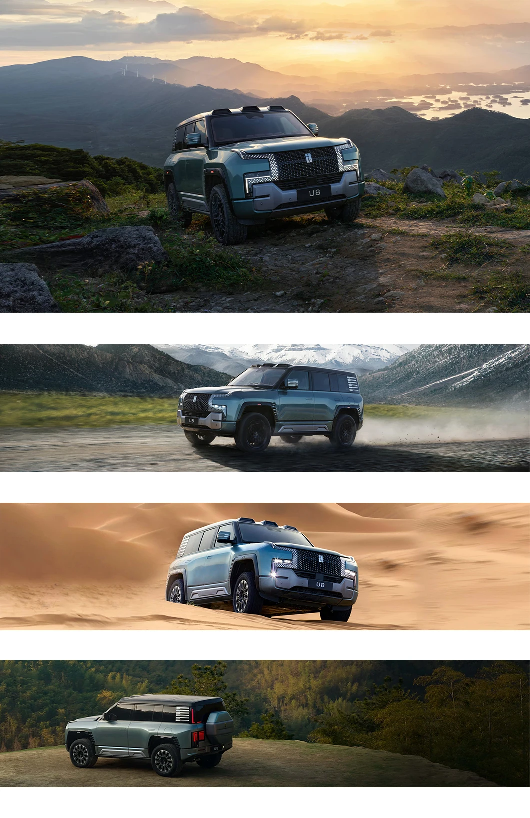 Chinese 2024 Byd Look up U8 Off-Road Range Extender Hybrid Car Yangwang ...