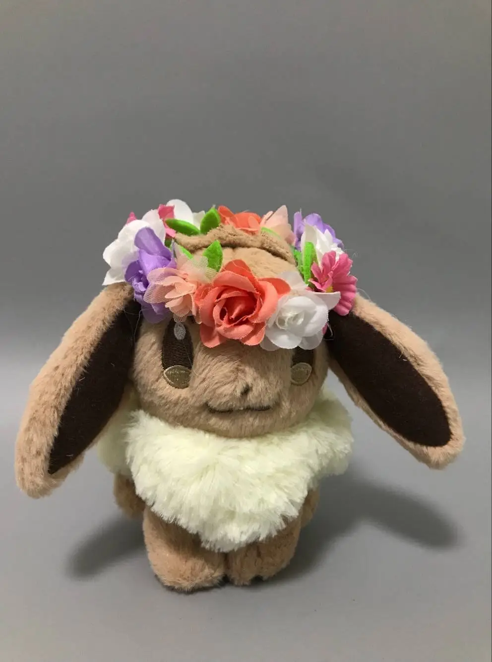 18cm Cartoon Anime Pokemoned Eevee Plush Cosplay Spring Wreath Eevee ...