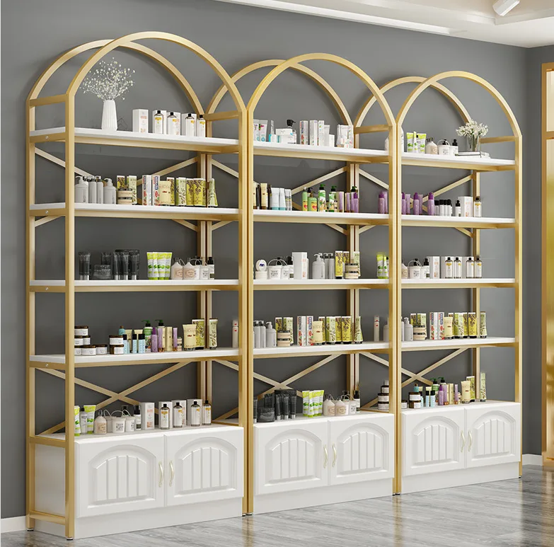 Cosmetic display cabinet commodity display shelf beauty and skin care ...