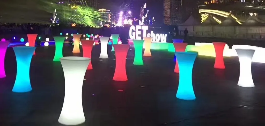 New Design High Party Illuminated Led Cocktail Lighted Table - Buy High ...