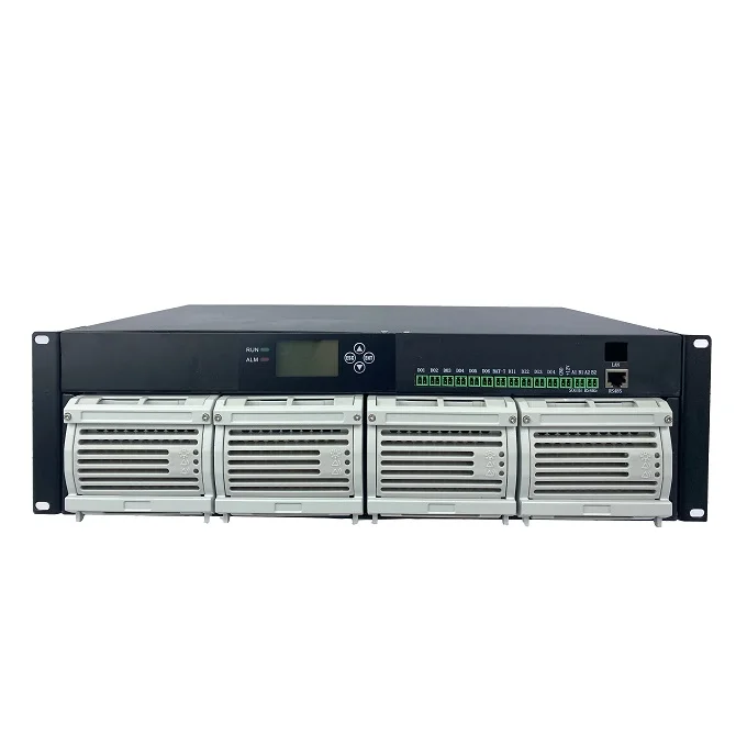 Rack Mount 24V/48V/110V/220V Reliable Modular Telecom Rectifier Telecom ...