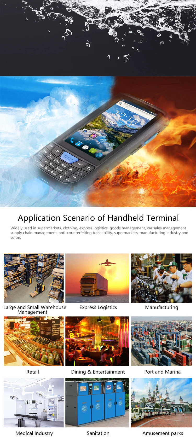 Low Moq Products Rugged Handheld Pda Barcode Scanner Inventory Data Collection Terminal Nfc Wifi