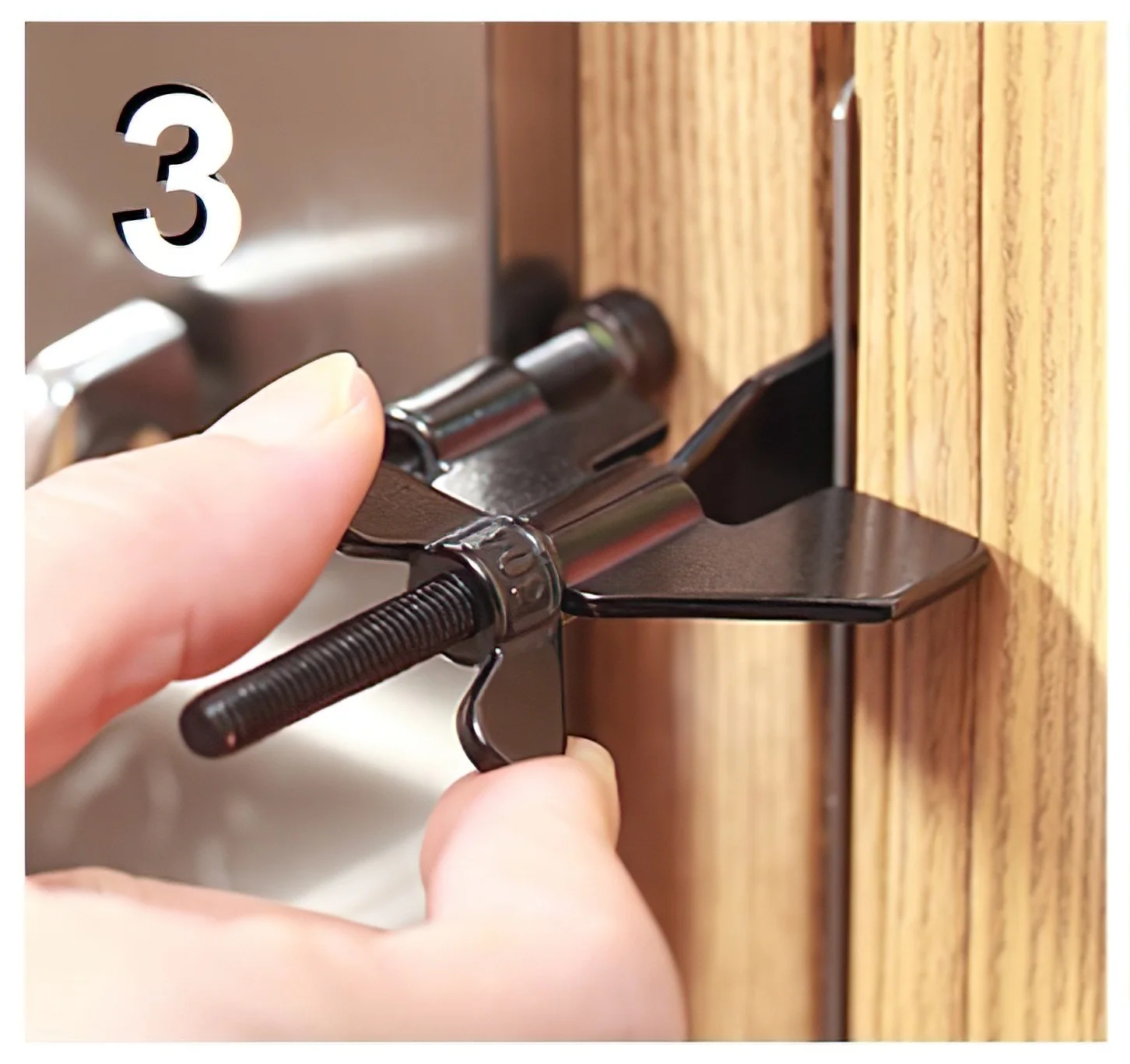 Stainless Steel Adjustable Portable Door Lock - Heavy Duty Security For ...