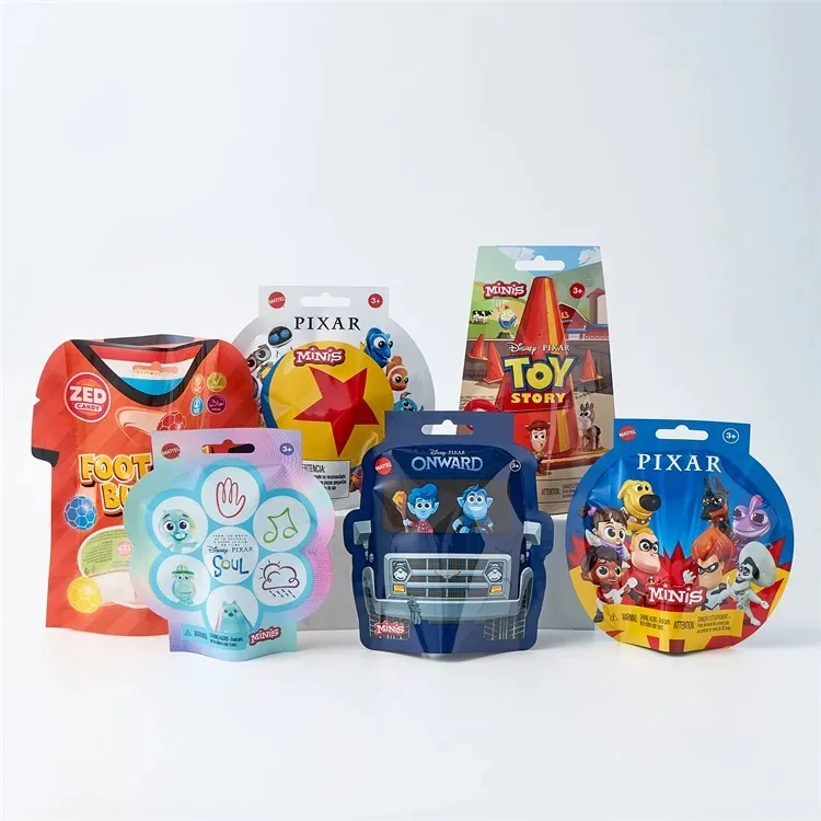 Custom Print Resealable Plastic Toys Packaging Bags Biodegradable Stand ...