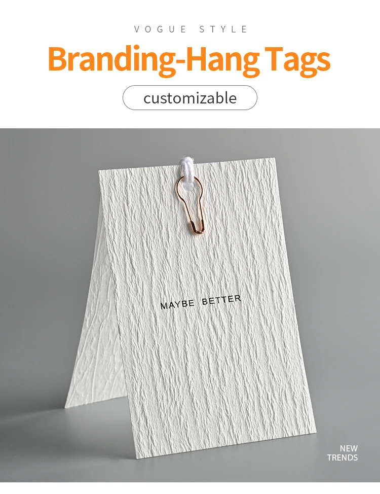 Custom Printed Logo Luxury Hanging Labels - Fanxibuding