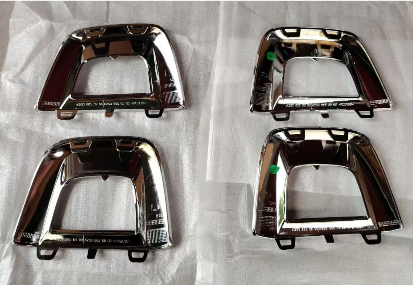 Chrome Front Bumper Plating for X253 GLC300 GLC350 GLC400 Benz Suitable ...