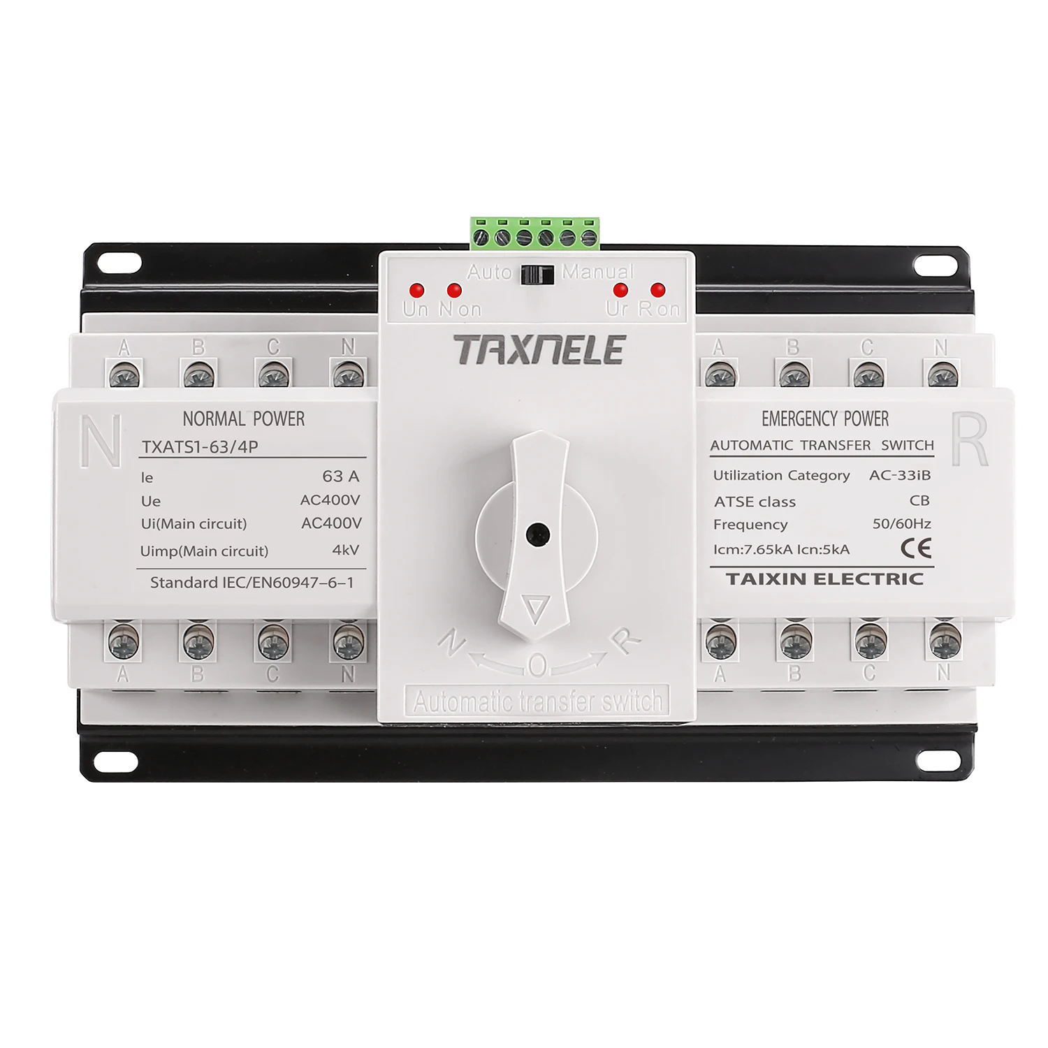 4p 63a 220v Mcb Type White Color Dual Power Automatic Transfer Switch ...