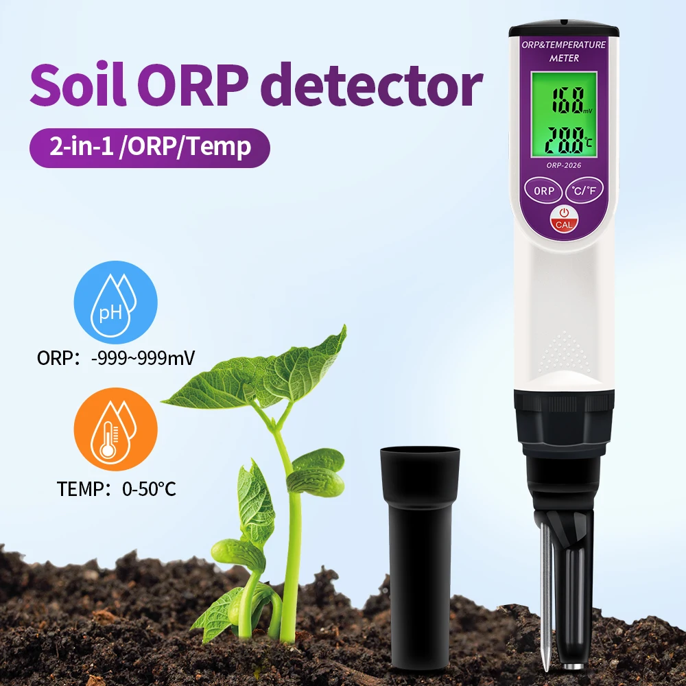 Soil ORP Value Detection Meter - High Precision Sensor