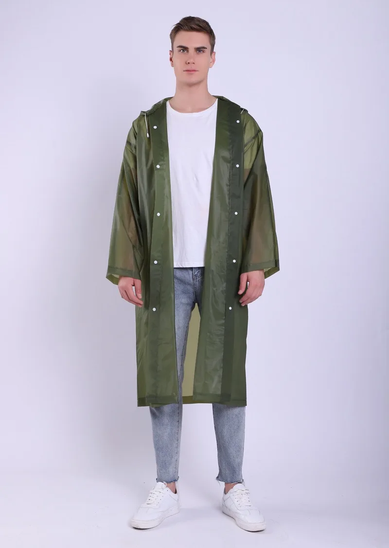 Eva Promotional Raincoat Rain Coats Long Sleeve And Buttons Raincoats ...