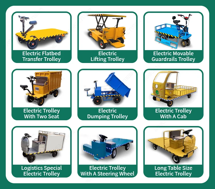 Factory 800-1000kg Battery Driven 4 Wheel Electric Flatbed Cart ...