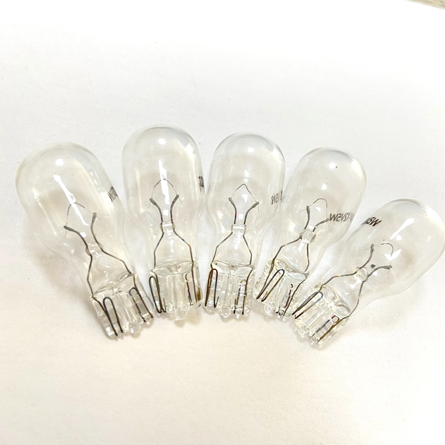 T10 Wedge Base W5W Transparent Halogen Bulb 5W Automotive Lighting ...