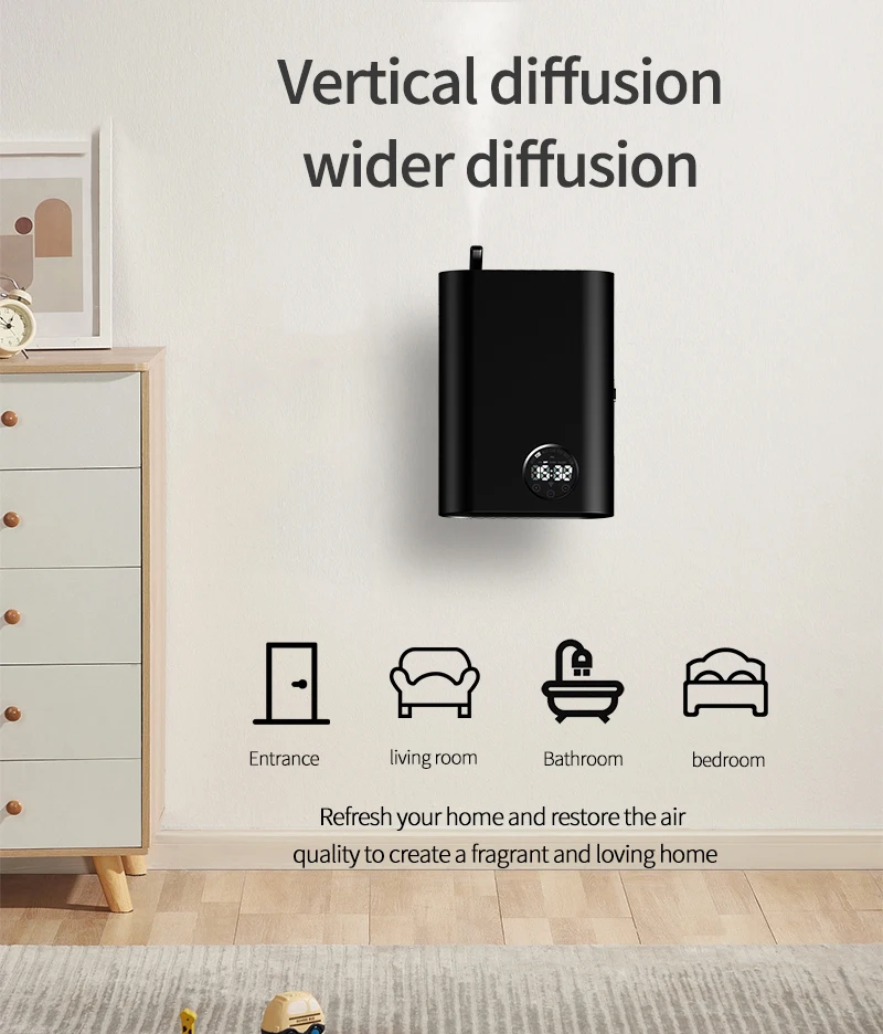Smart Intellgence Home Aroma Diffuser Essential Oil Wall-mounted ...