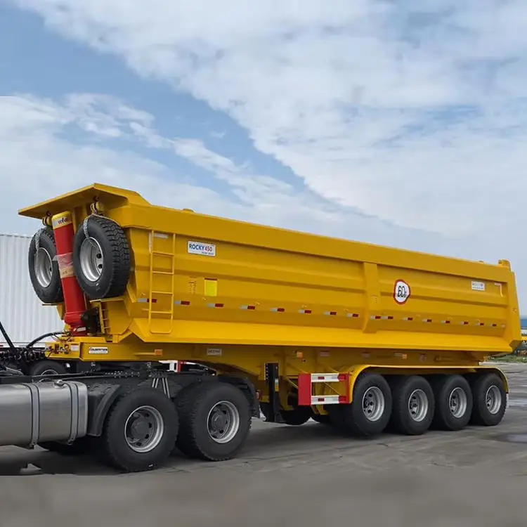 Tipper Dumper Rear Dump Semi-trailer For Sale Rear Dump Semi Trailer ...