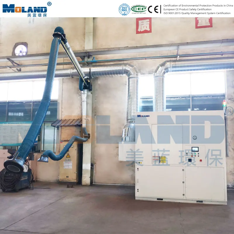 Central Welding Fume Extraction System Industrial Dust Collector For ...