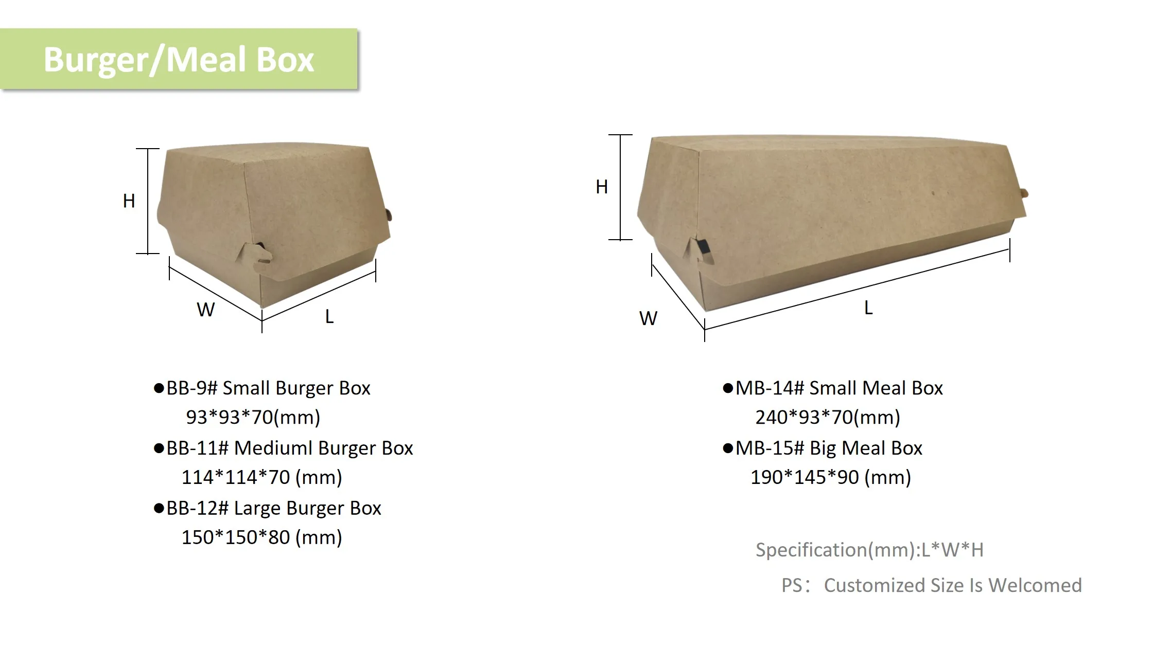 Prime Branded Food Packing Box Disposable Food Container Folding Paper ...