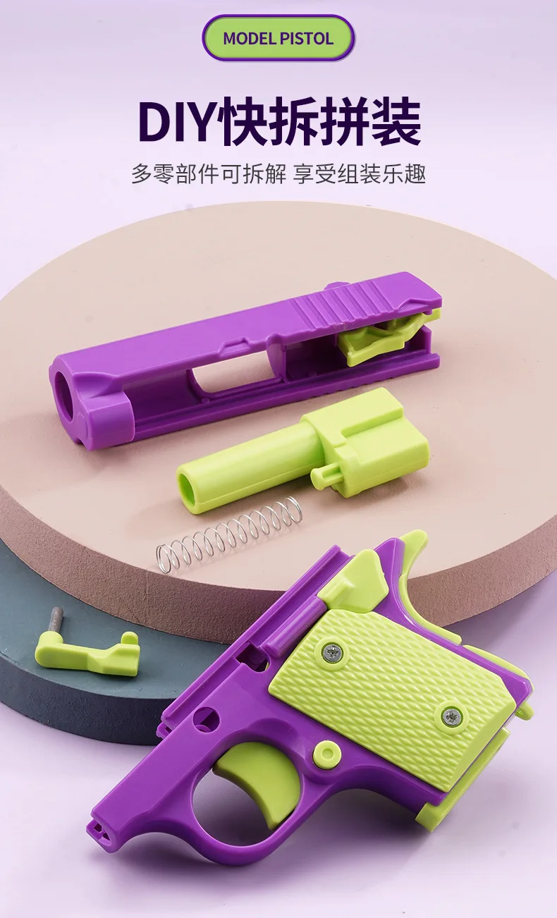 Gravity Mini M1911 Gun Toy Pistol 3d Printed Gun Luminous Mini Fidget ...