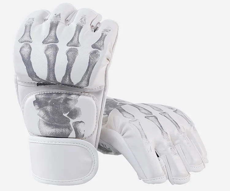 Fingerless MMA Boxing Gloves - UFC Sanda Training Gear