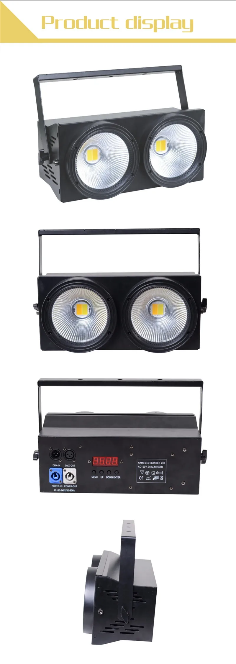 High Power Led Light Dmx Blinder 2x100w Led Cob 2 Eyes Led Blinder ...