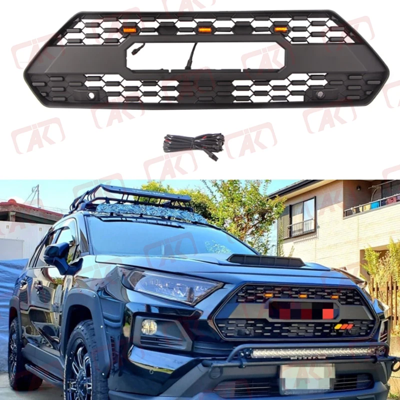 Car Body Kit Modified Led Front Grille Grill for Toyota Land Cruiser ...