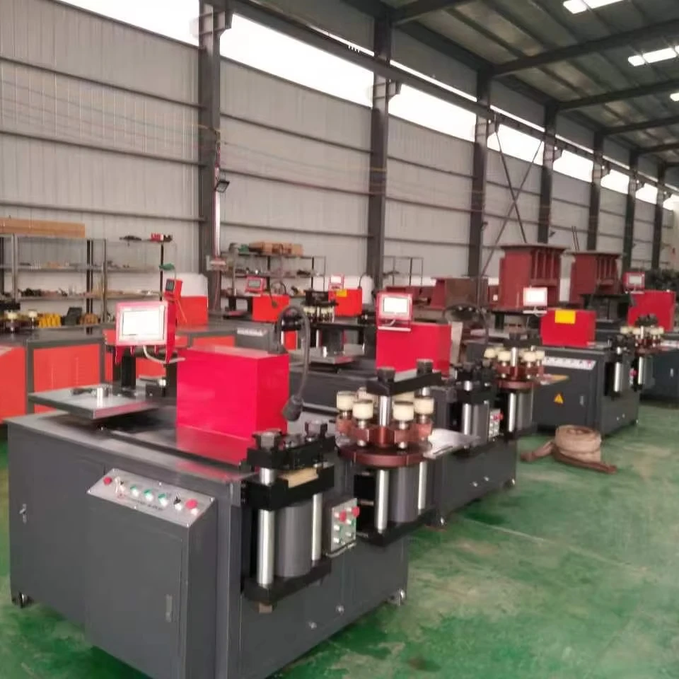 Cnc Hydraulic Turret Busbar Cutting Bending Punching Machine Copper Aluminum Bus bar Process ...
