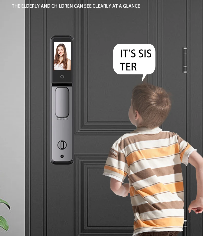 3d Facial Intelligent Lock Visual Intercom Remote Unlocking Wifi ...