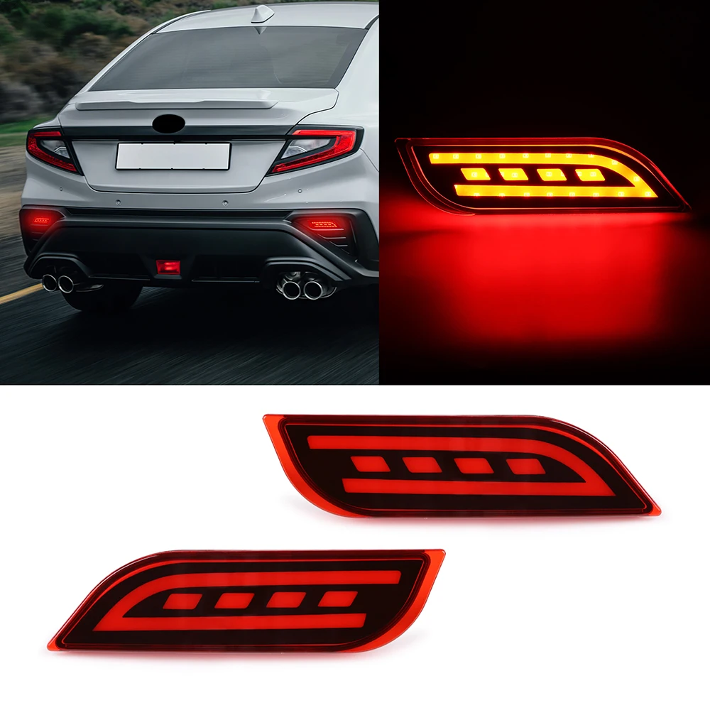 For Subaru Impreza WRX STI XV Crosstrek Ascent Rear Bumper LED Brake ...