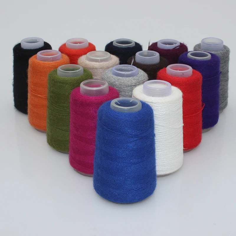 Menca 20g/cone Elastic Thread Nylon Yarn For Long Hair Mink Cashmere ...