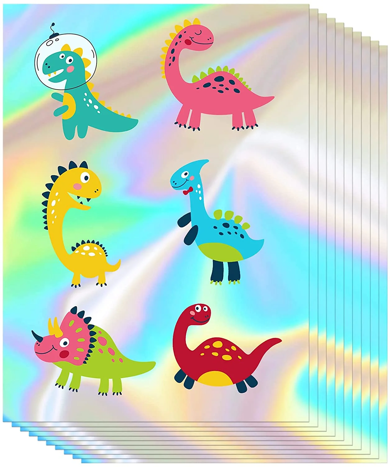 Holographic Printable Vinyl Sticker Paper Rainbow Vinyl Sticker Paper ...