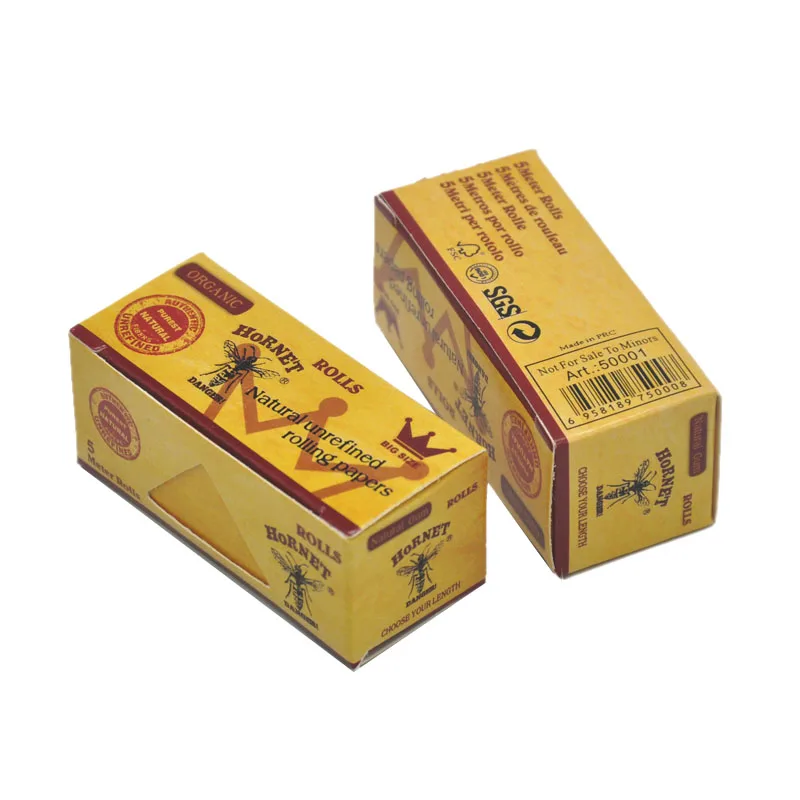 Hornet 44mm Unrefined Rolling Big Size Organic Paper Natural Smoking ...