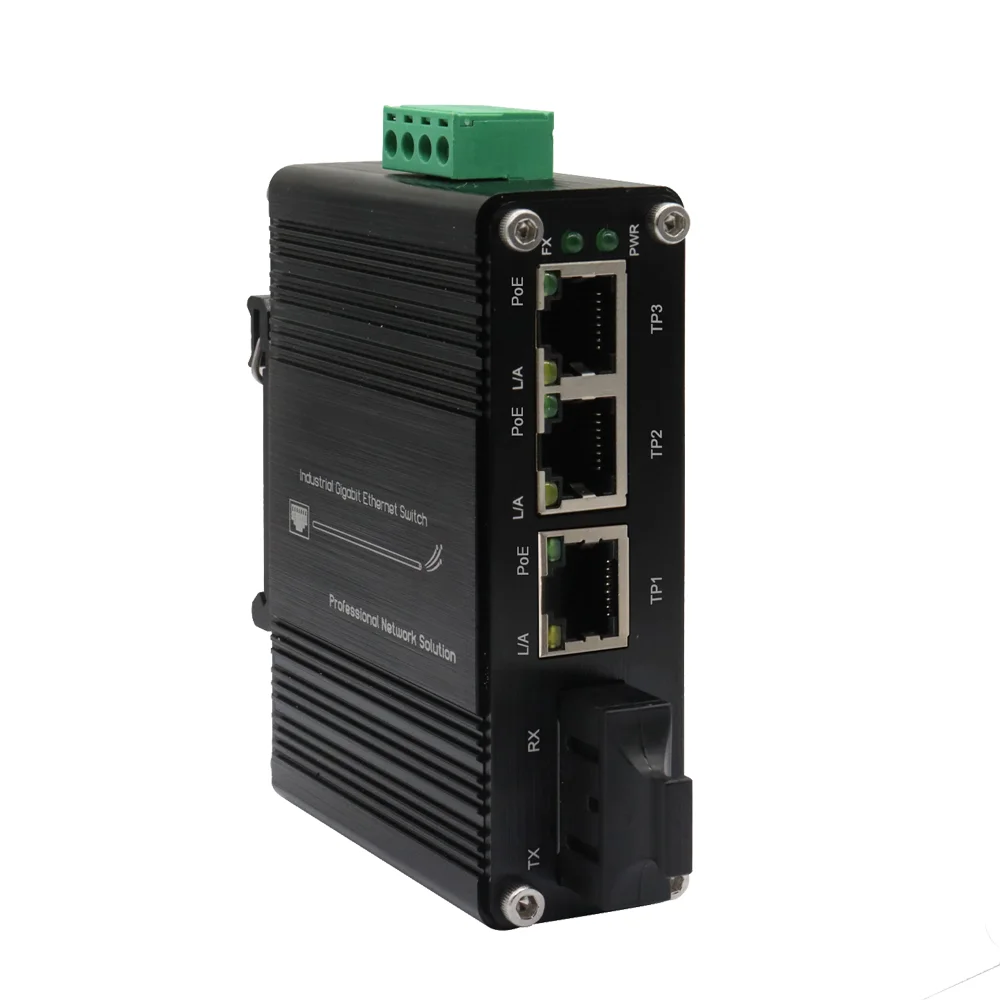 3-port Poe With 1-port 1000x Sc 1310nmtx/1550rx,20km Mit Mini Unmanaged ...