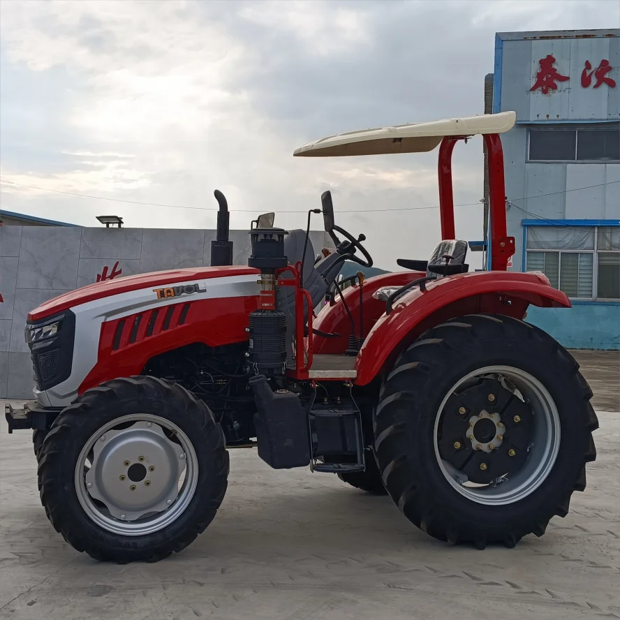 Tavol China Tractor With Front End Loader For Sale 90hp Tractors For Four Wheel Diesel Farming ...