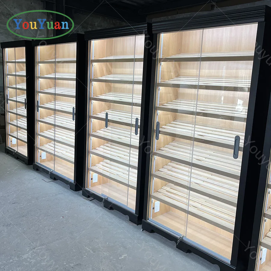 Customized Display Cabinet showcase Cigar Humidor Cigar Room Furniture ...