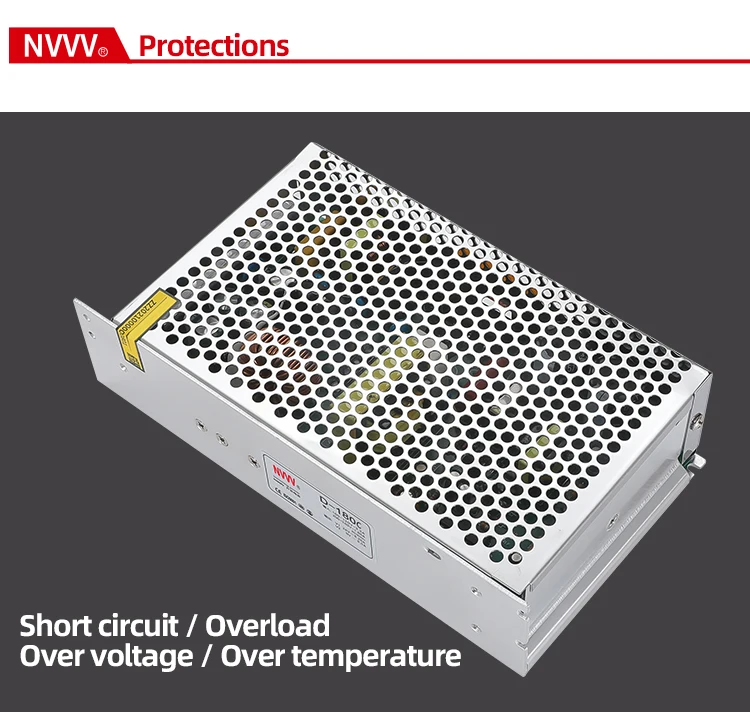 NVVV 180W 12V/24V SMPS DC Power Supply 12v 24v DUAL Output DC Switching ...