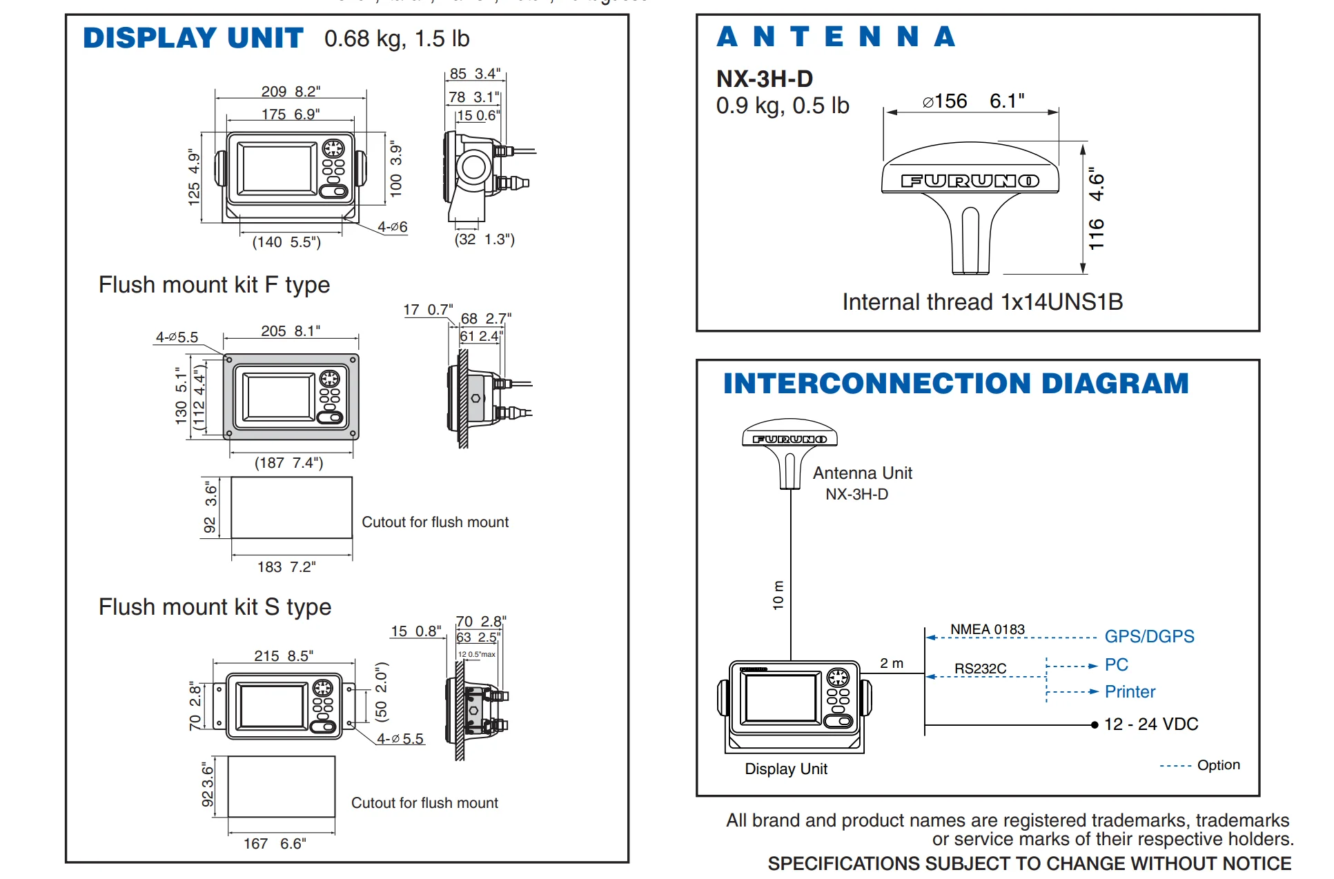 FURUNO NX-300 NAVTEX Receiver - Dual Frequency Marine Electronics