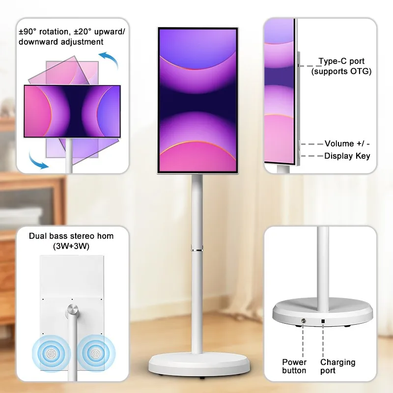 21.5 Inch Smart TV - Portable, Rollable, and Touch Screen