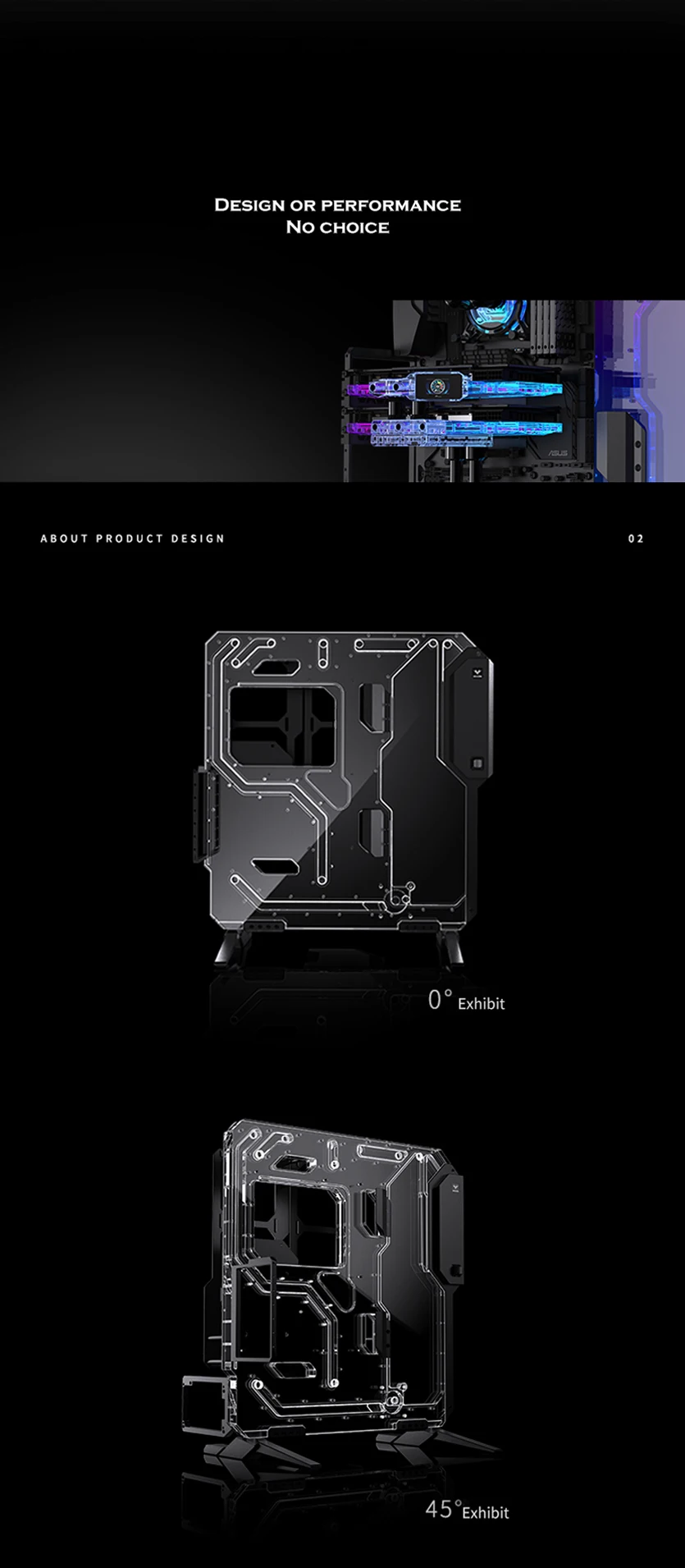 Granzon G20 Open Frame Distro Plate Case for E-ATX Motherboard