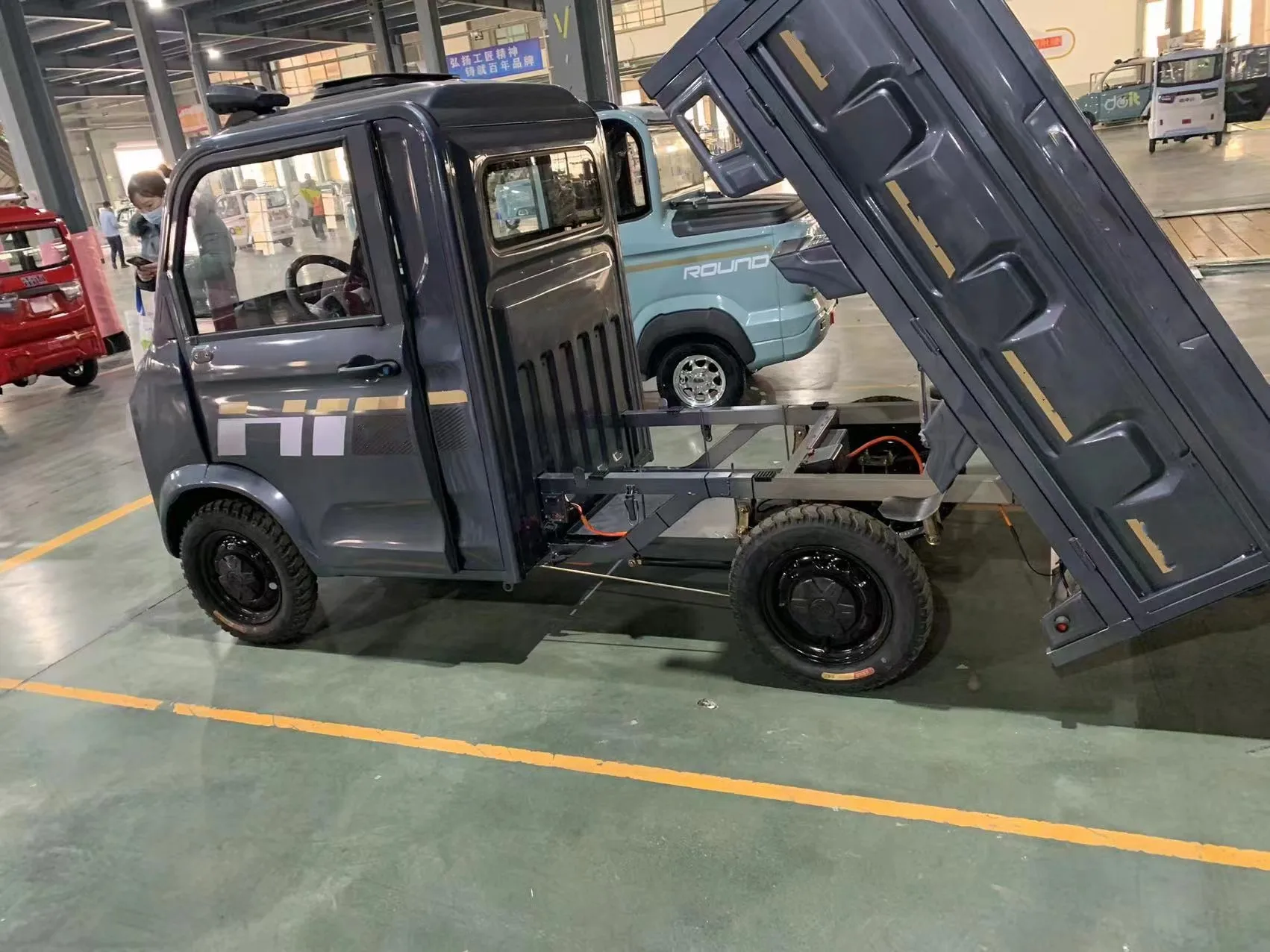 EEC Electric Pickup with Cargo Box China Small Cars Low Speed Electric ...