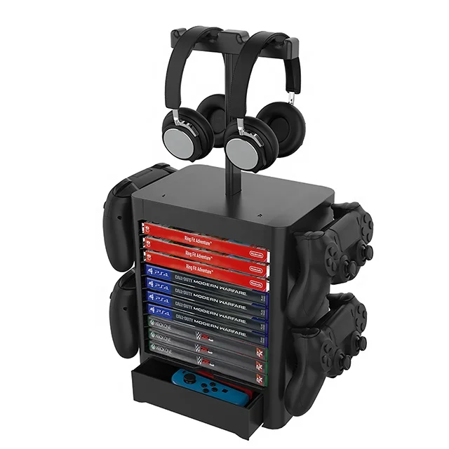 For Nintendo Switch: Disc Storage Rack - Game Organizer And Holder ...