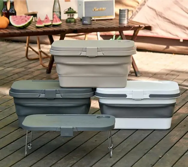 Folding Outdoor Storage Box Camping Equipment Picnic Waterproof ...