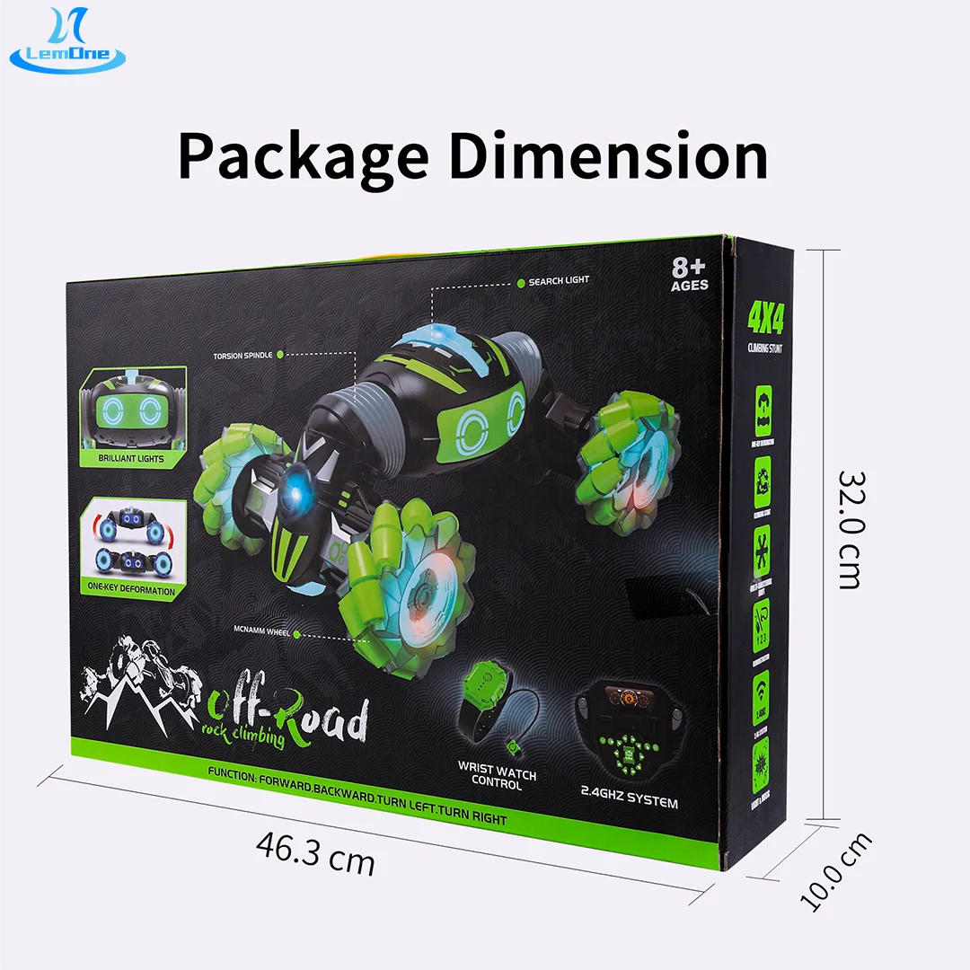 2.4ghz Hand Watch Radio Control Car Remote Off Road Rc Jouet Stunt ...