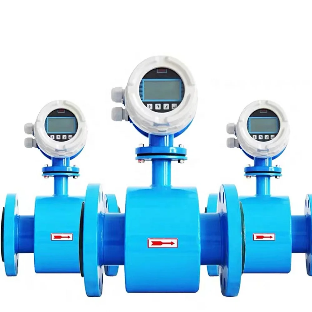 RS485 4-20mA Electromagnetic Flowmeter For Sewage Water Treatment ...