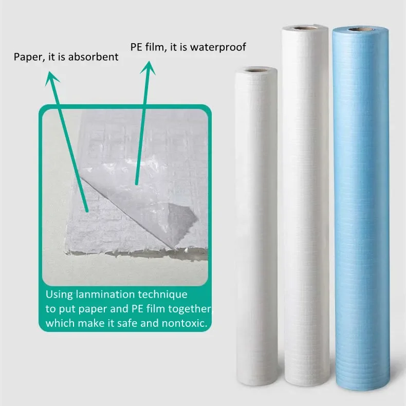 Medical Bed Sheet Roll Disposable Exam Table Cover Medical Paper Couch ...