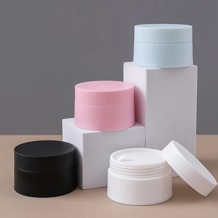 Customized Double Wall PP Cosmetic Container Good Price White Black ...
