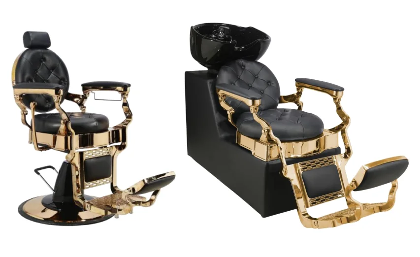 Modern Luxury High Beauty Quality Hair Leather Black Portable Barber ...