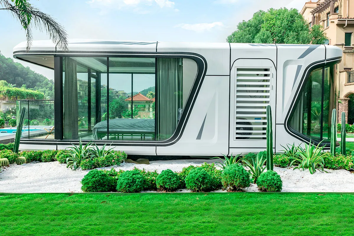 Customize Prefabricated Luxury Hotel Modern Space Capsule Style Camping ...