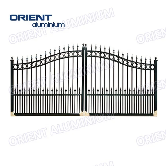 Aluminium Simple Design Tubular Boundary Wall Gate Design From China ...