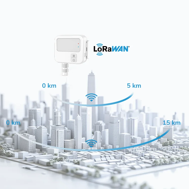 Ble Temp Lorawan Lora Sensors Data Logger Temperature Recorder Humidity Meter Iot Smart ...