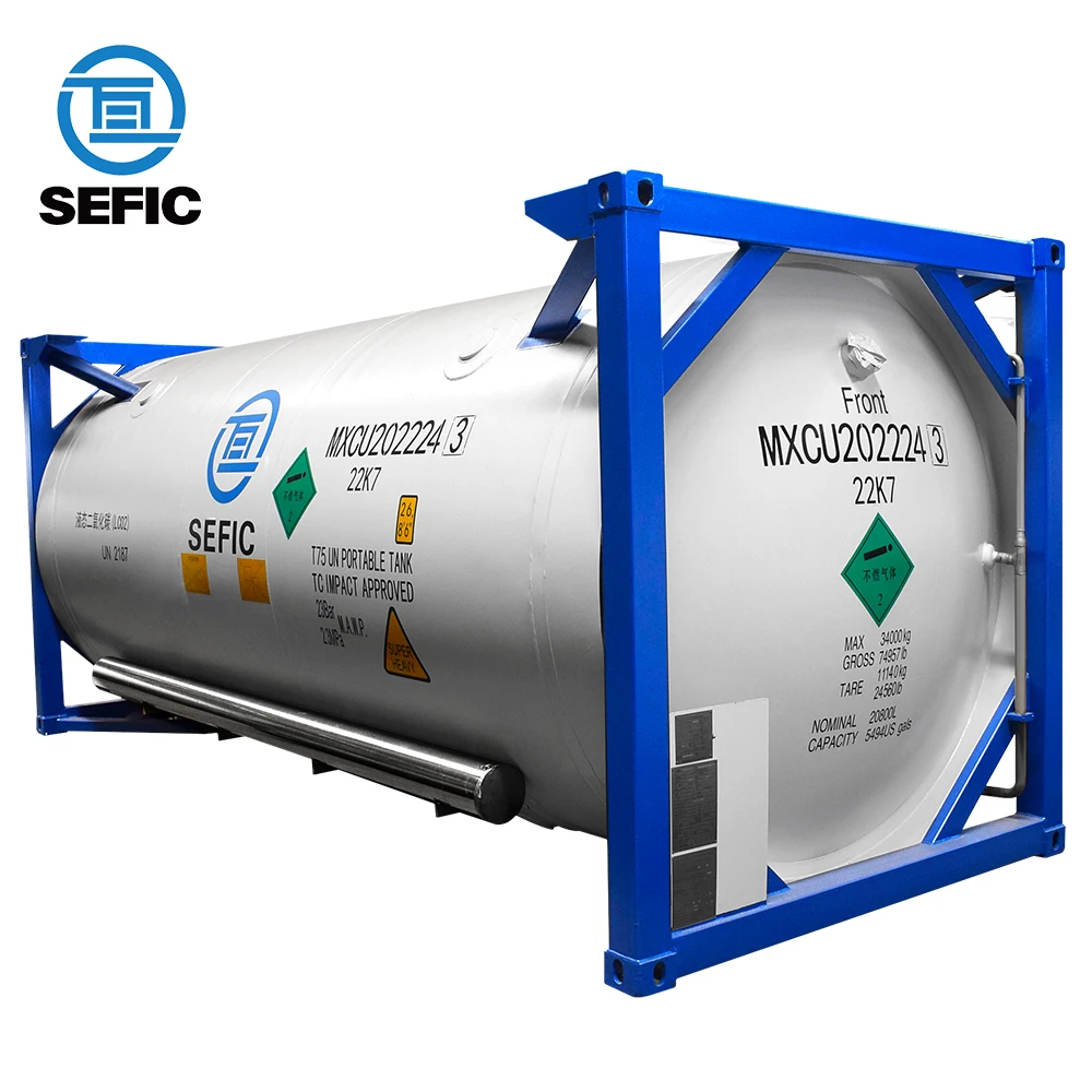 20FT Iso Asme Standard Un T75 LNG Tank Container 21000l Good Price ...