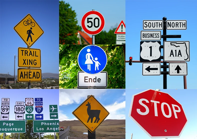 Outdoor Traffic Road Safety Aluminum Speed Limited Board Reflective ...