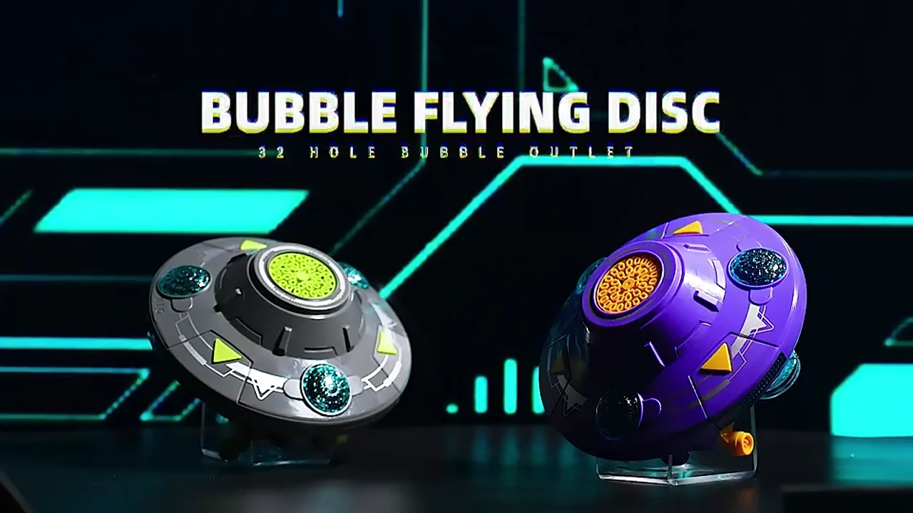 Ufo Bubble Machine Automatic Rotating Bubble Machine With Lights&music ...